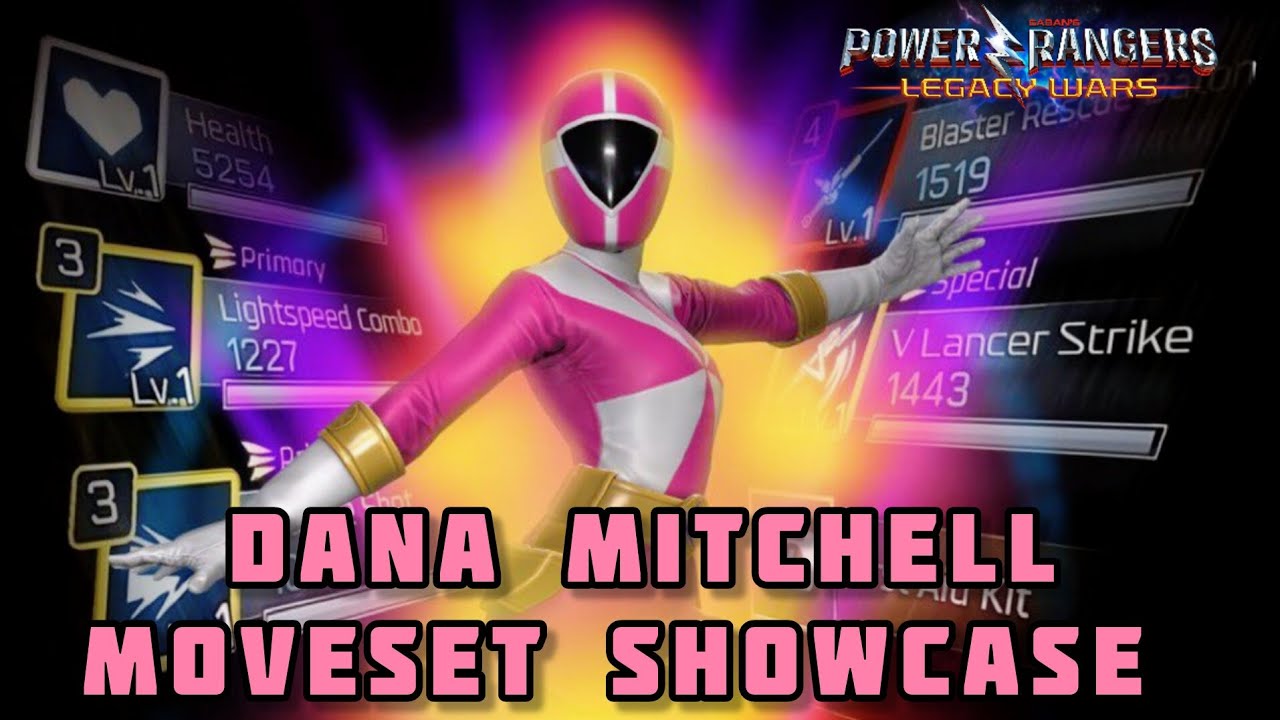Power Rangers Legacy Wars Dana Mitchell Showcase - YouTube