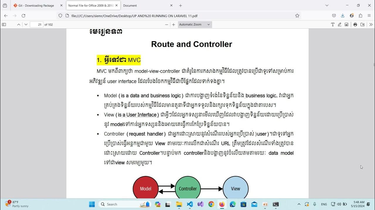 RPITSSR Lab2 Evening Install Laravel framework Laravel structure route and controller - YouTube