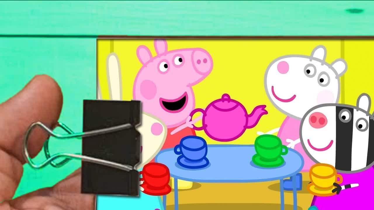 Flip Book - Peppa Pig Full Episodes - Dens - the Tea Party - Cartoons ...