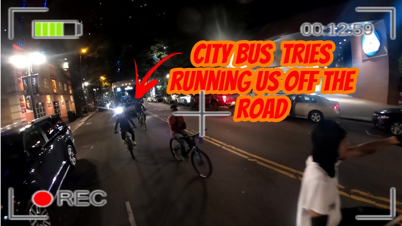 City Bus try to running us off the road (Read Description) - YouTube