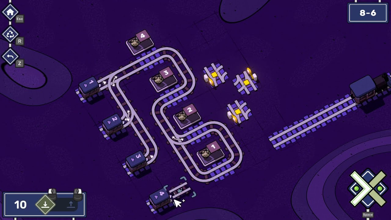 Railbound Level 8 6 Solution gameplay YouTube Railbound Level 8 6 Solution gameplay YouTube