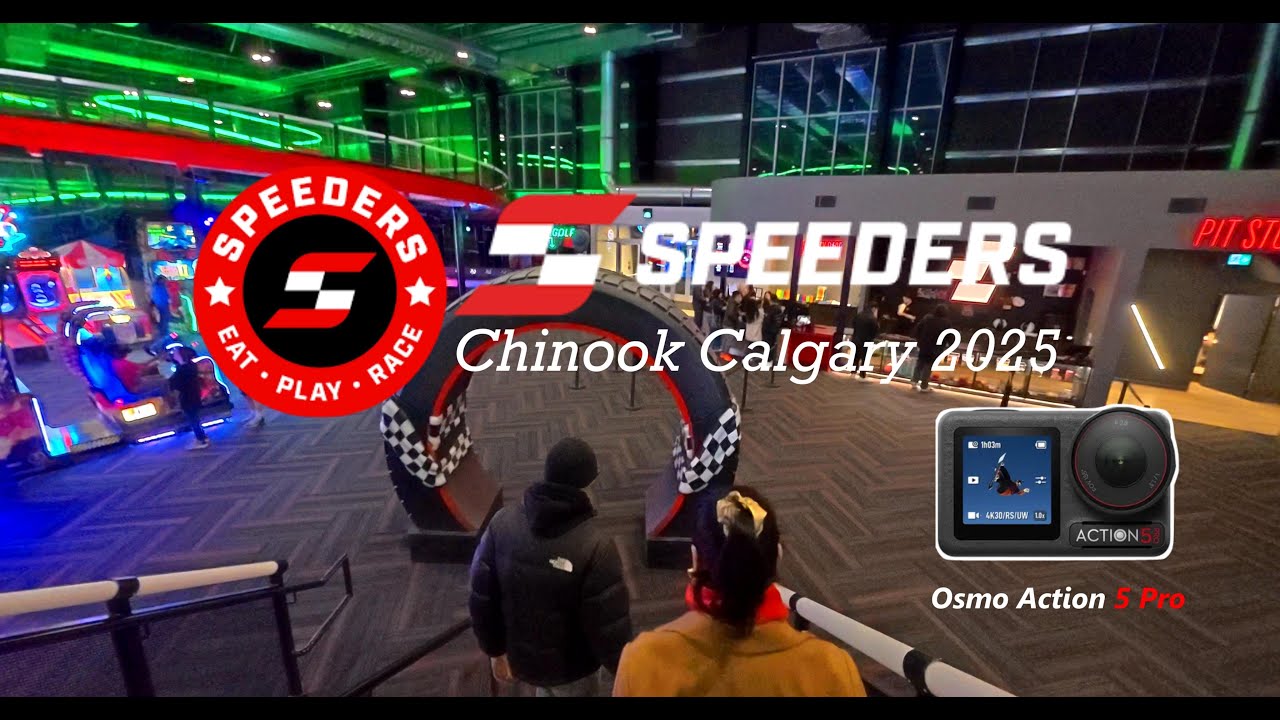Osmo Action 5 pro in low lights / Speeders Chinook Calgary 2025 - YouTube