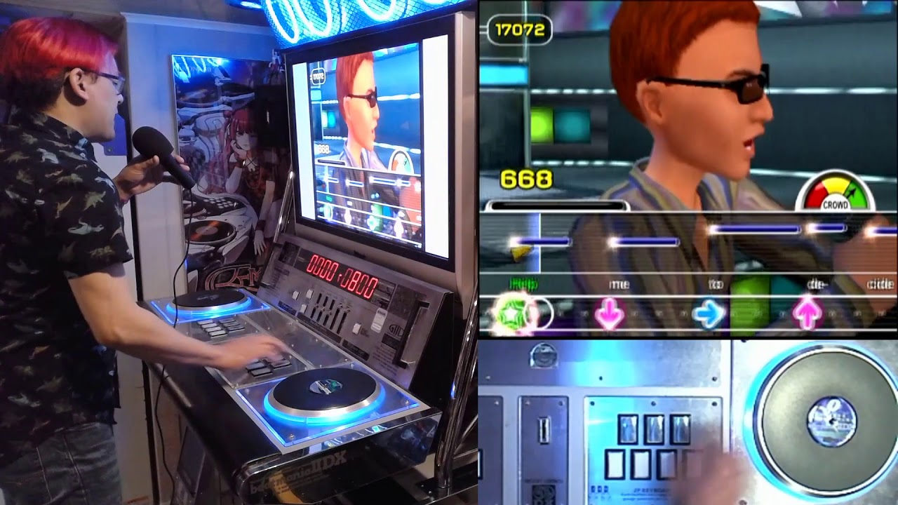 Karaoke Revolution (PS2) on a IIDX machine - YouTube