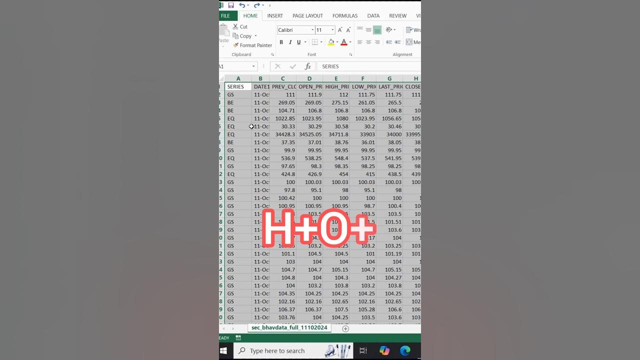 Adjust All cells in one click with the data #newexcel #excel #exceltricks #exceltips - YouTube