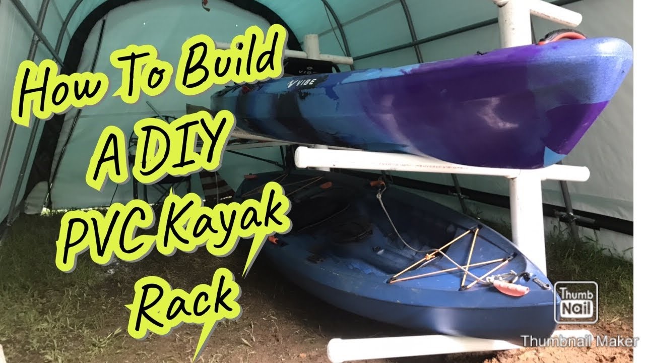 How To Build a DIY Kayak Rack - YouTube