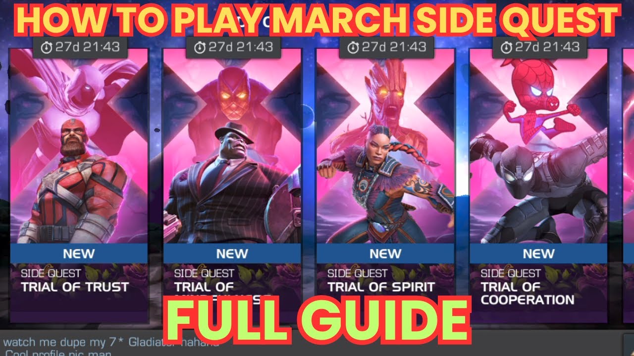 March Side Quest Full Guide | How To Play Side Quest - YouTube