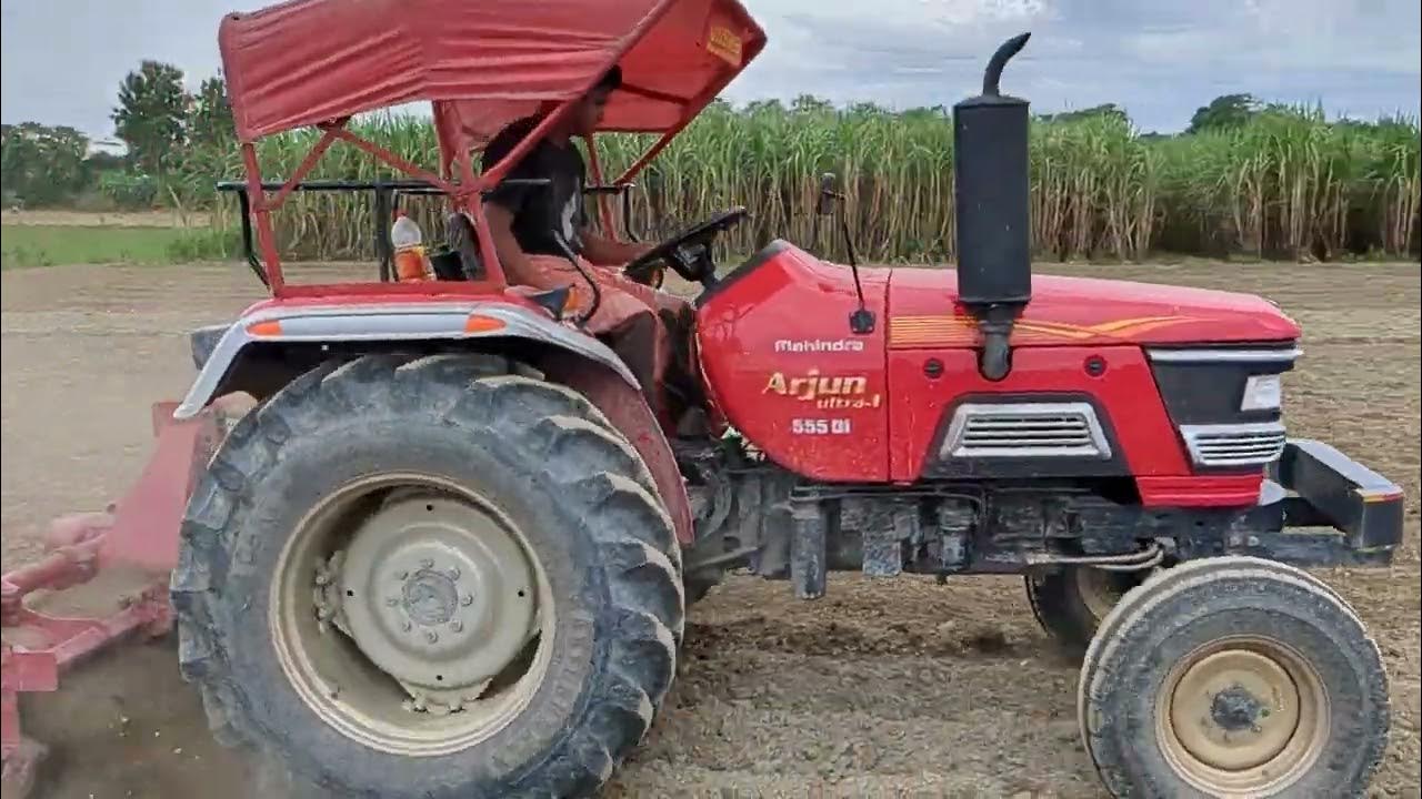Arjun 555 High speed PTO Rotavator - YouTube