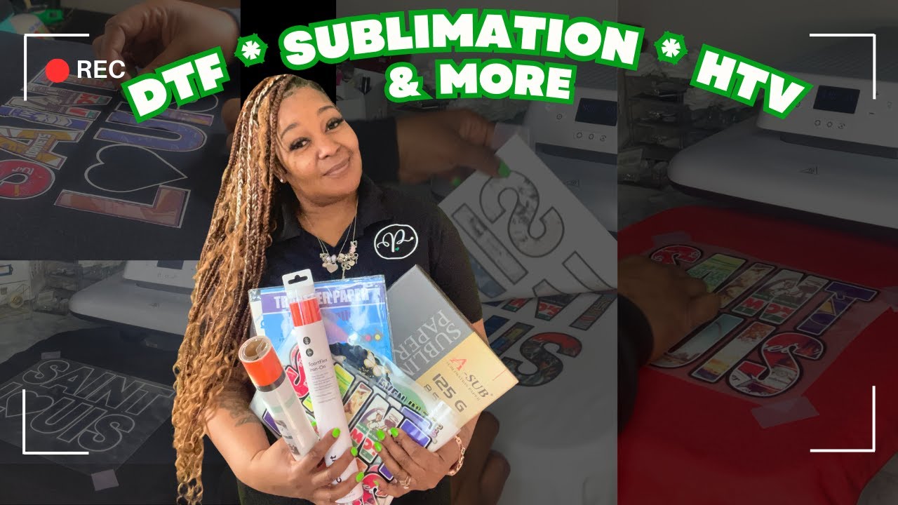 How To Make T-shirts For Your Small Business Using DTF/Sublimation/HTV ...