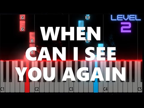 When Can I See You Again? - Owl City (Wreck-It-Ralph) - EASY Piano Tutorial