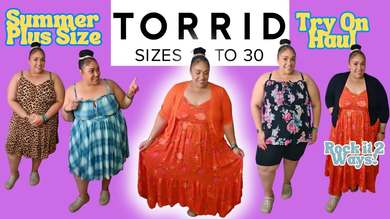 Torrid Plus Size Haul 2024|Plus Size Summer Haul 2024|Plus Size ...