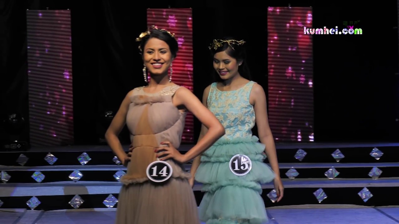 Miss Manipur 2017 Evening Gown Round - YouTube