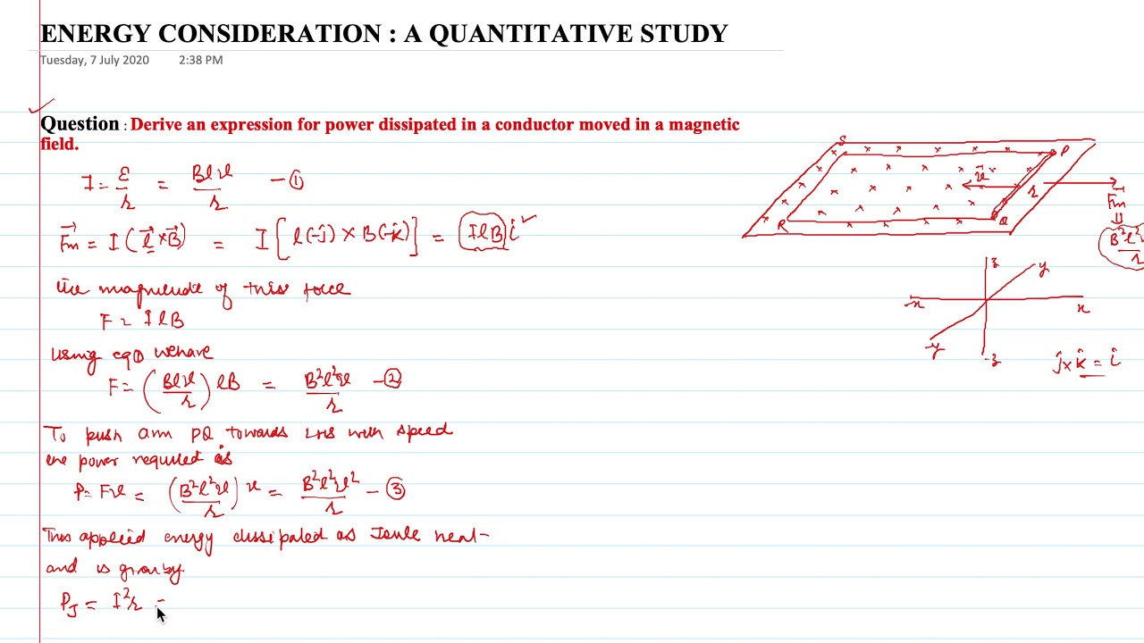 ENERGY CONSIDERATION: A QUANTITATIVE STUDY - YouTube