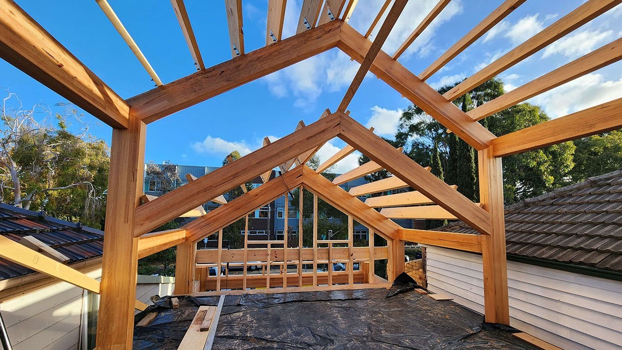 Glu-Lam Passive House - Episode 04 - Glulam Frame & Cladding Assembly ...