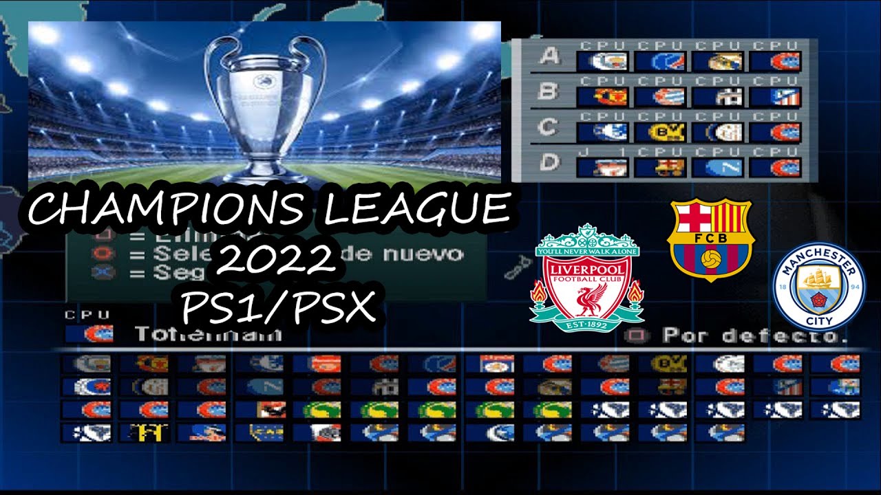 ISS Pro Evolution 2022 (PS1/PSX) Champions League - YouTube