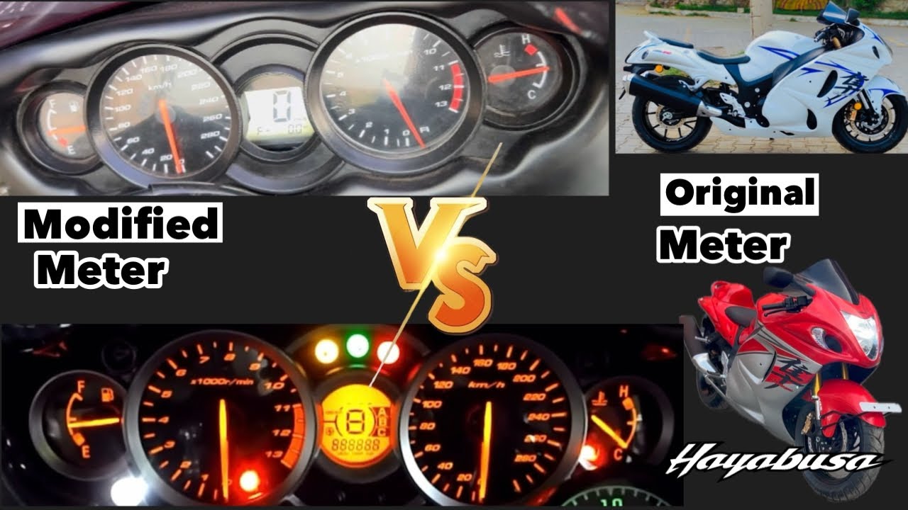 Original Hayabusa Meter vs Modified Hayabusa Meter | Amazing custom ...