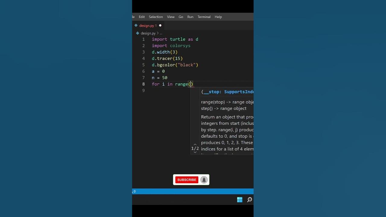 Create An Awesome Design Using Python 🔥🔥 Python Turtle Graphics 