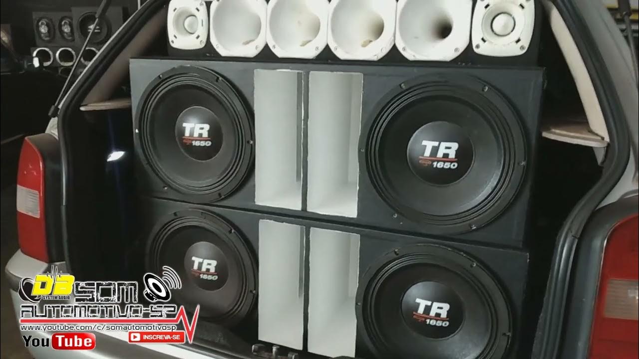 Alto Falante Triton TR 1650 & Modulos Taramps HD 8000 - YouTube