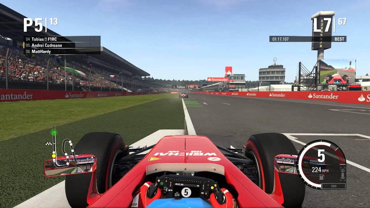 PC - F1 Racing Community Season 04 - Round 09 - German GP - Race - YouTube