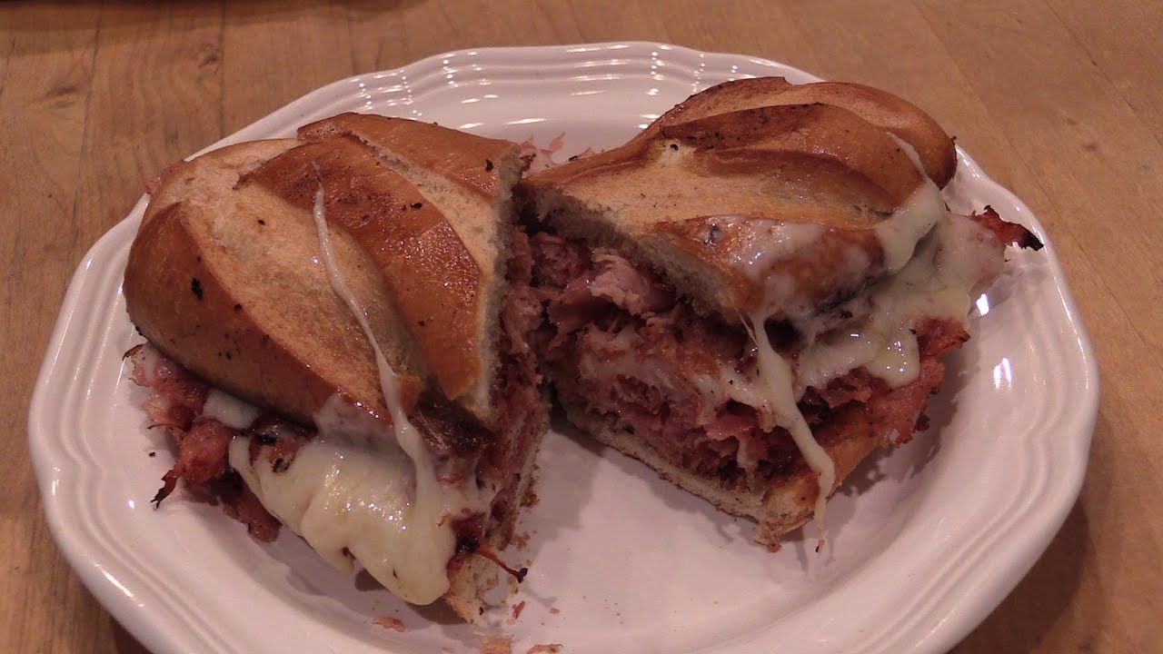 How to Make a Ham and Cheese Poboy - YouTube