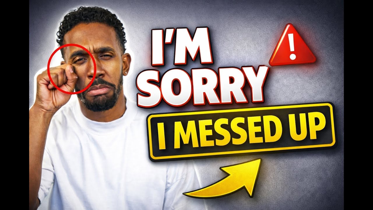 I'm sorry........! I messed up......! - YouTube