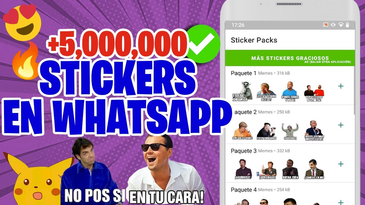 Como TENER MILLONES DE STICKERS GRATIS Y CREAR TUS PROPIOS STICKERS ...