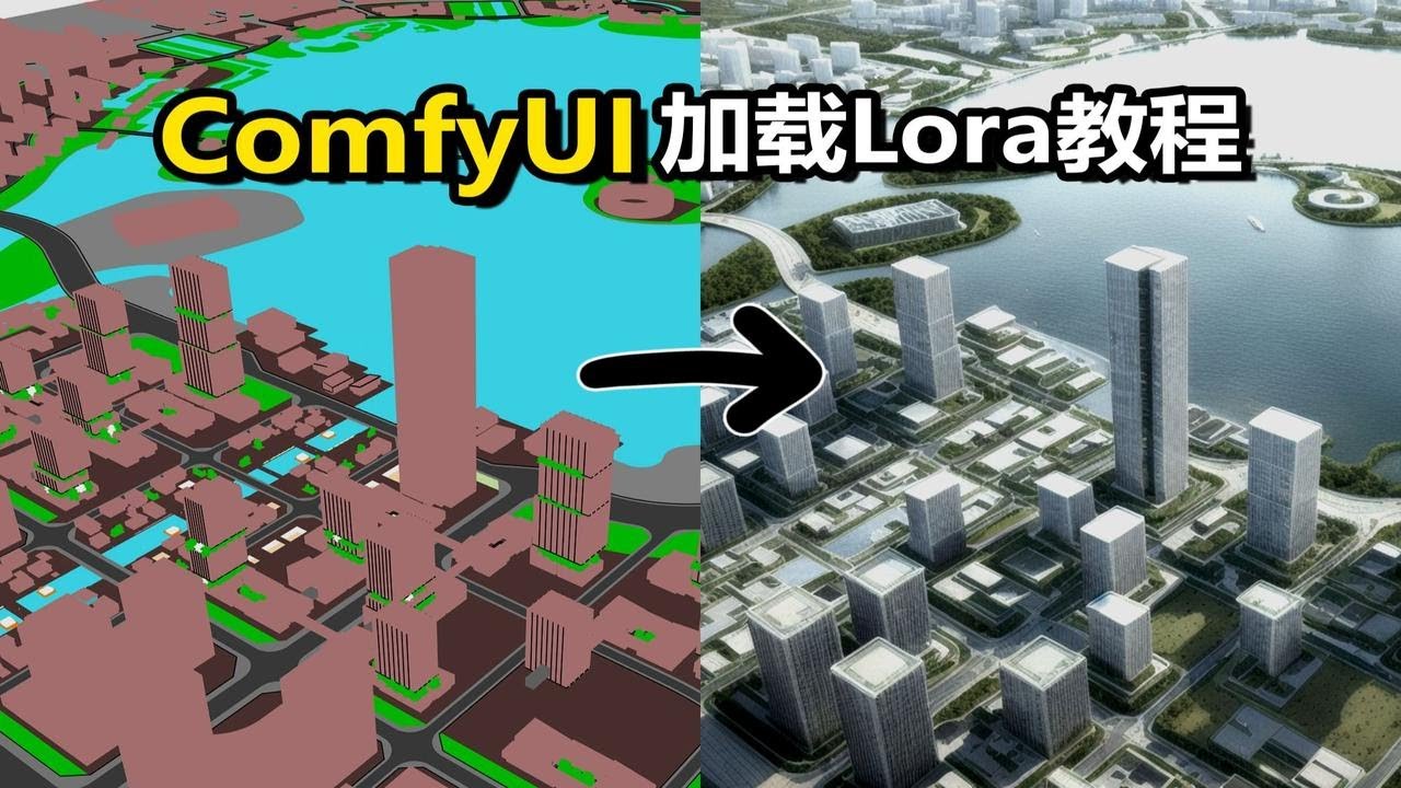 【StableDiffusion】AI节点绘图02: Lora模型加载以及ControlNet控制器添加_ComfyUI - YouTube