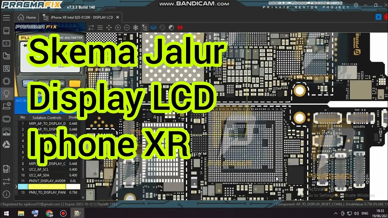 Skema-Jalur Display LCD Iphone XR - YouTube