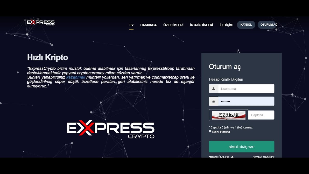 EXPRESS CRYPTO CÜZDAN TANITIMI - YouTube