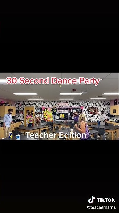 Teachers dance to 30 Second Dance Party - YouTube