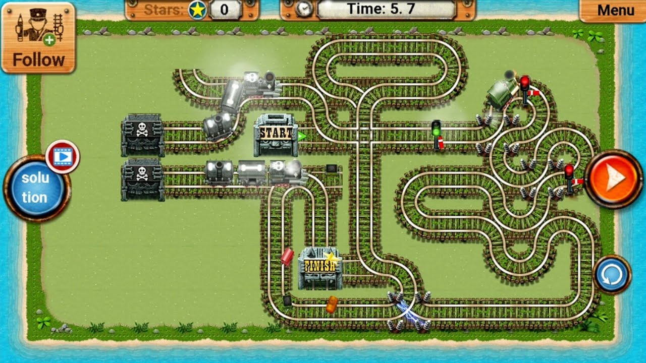 Train Line Maze Game - Train Game - Android Gameplay #1399 - YouTube