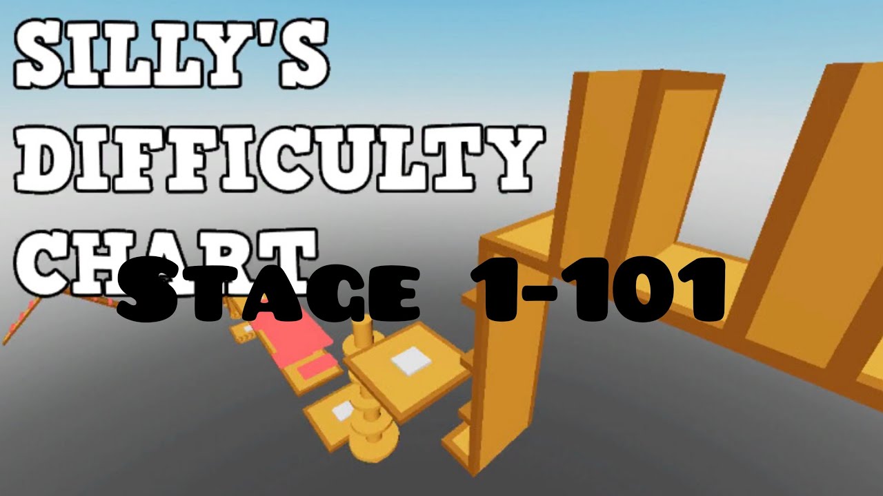 Silly's Difficulty Chart Obby Stage 1 - 101 - YouTube