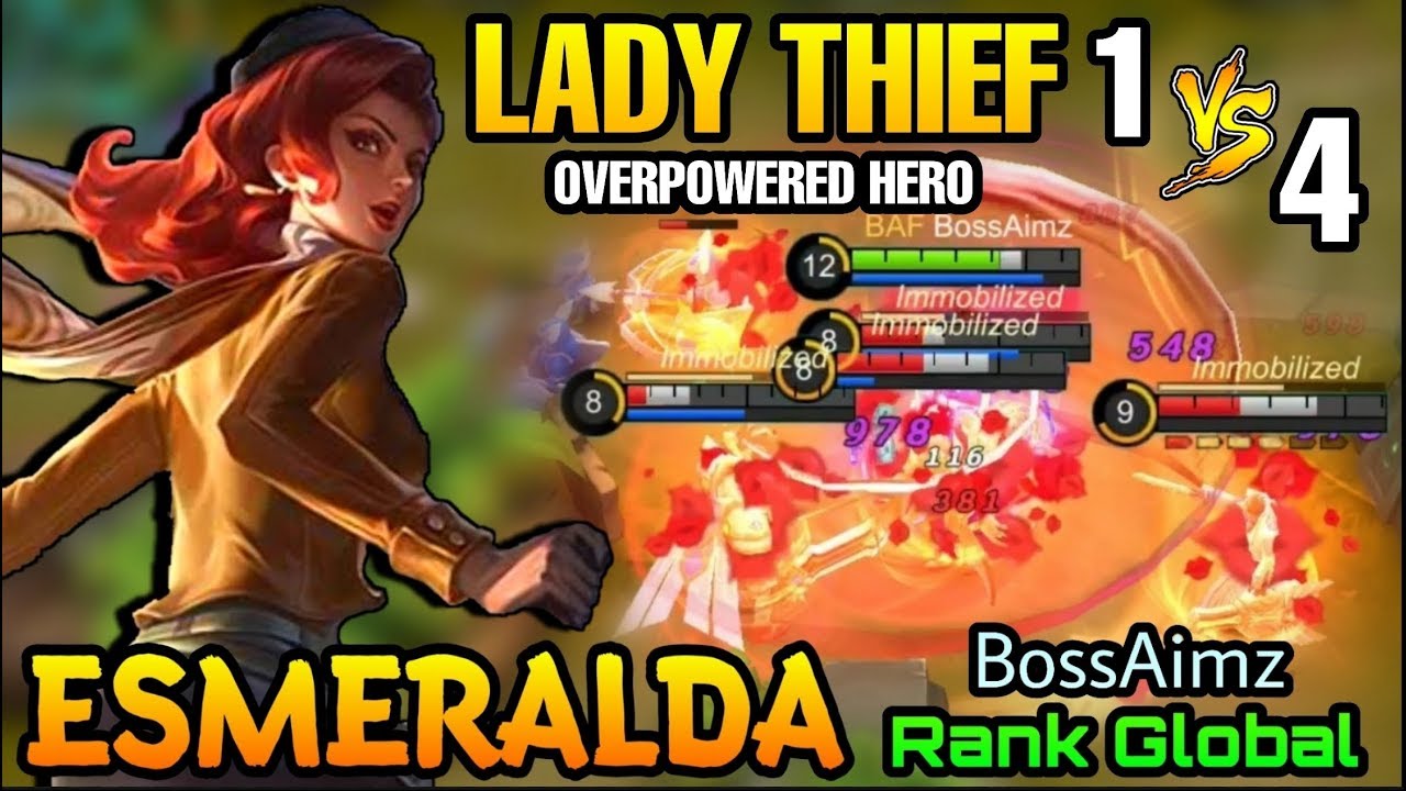 Esmeralda Lady Thief Insane 1 vs 4 Counter Plays - Top Global Esmeralda ...
