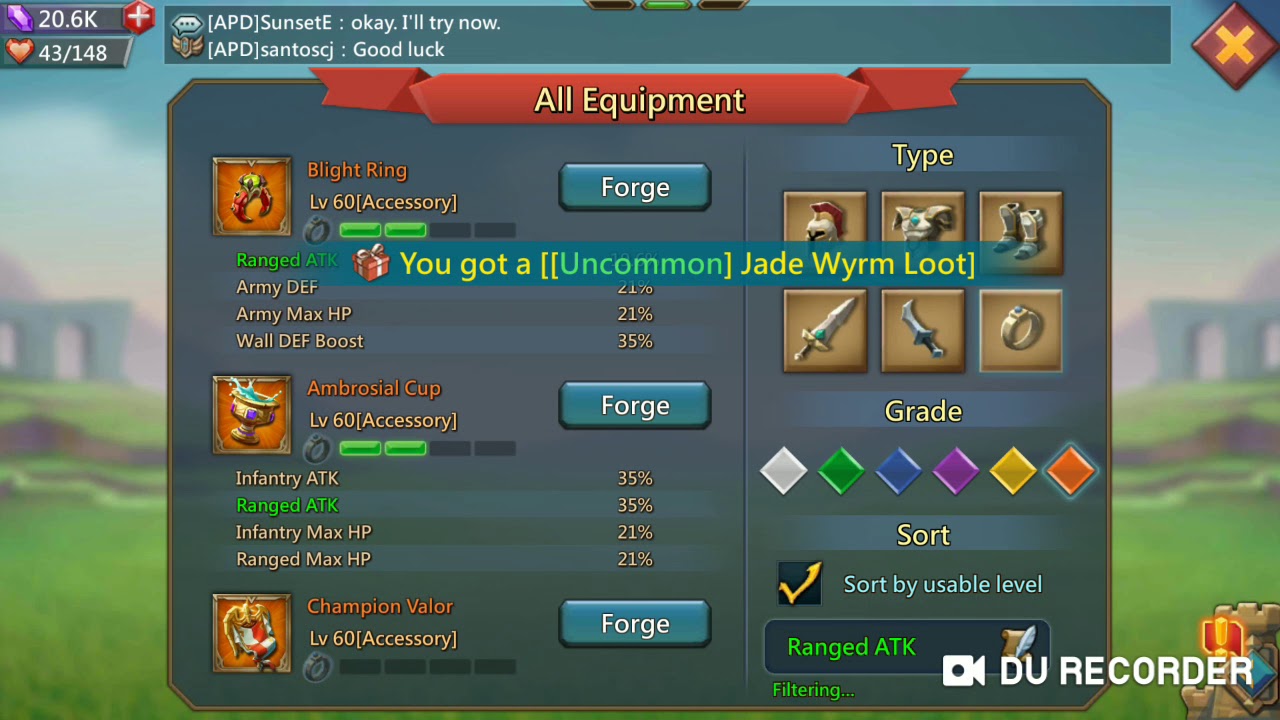 Lords Mobile Equipment Video Guide - YouTube