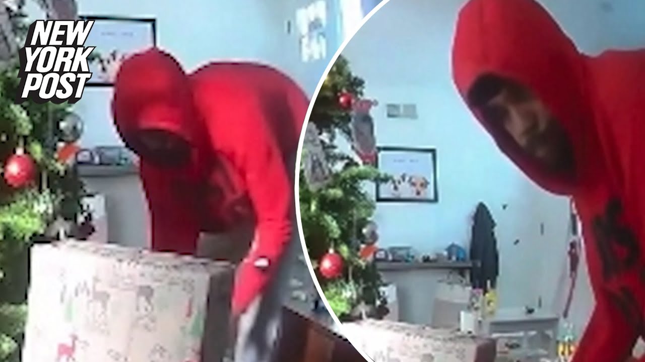 ‘Santa impostor’ caught on video breaking in, taking presents from ...
