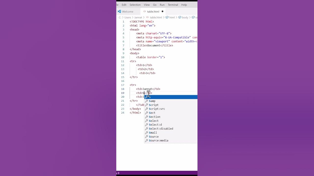 Table In HTML YouTube table-in-html-youtube