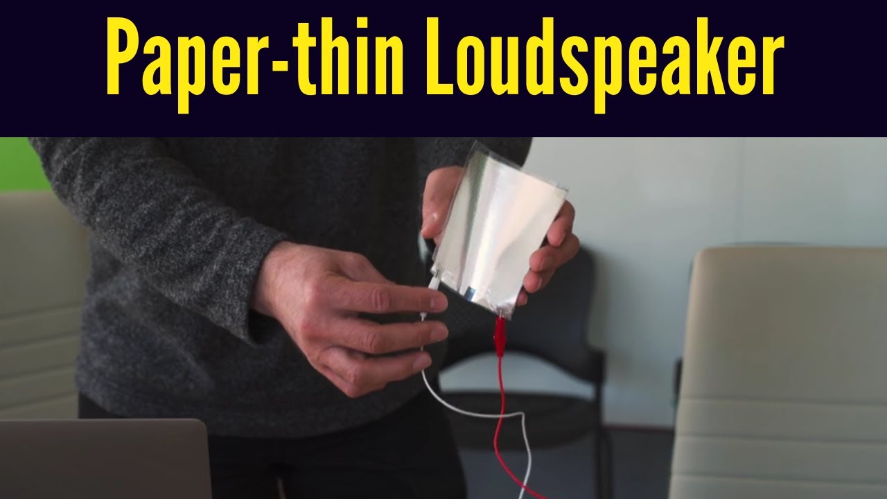 MIT researchers develop a paper-thin loudspeaker using straightforward ...