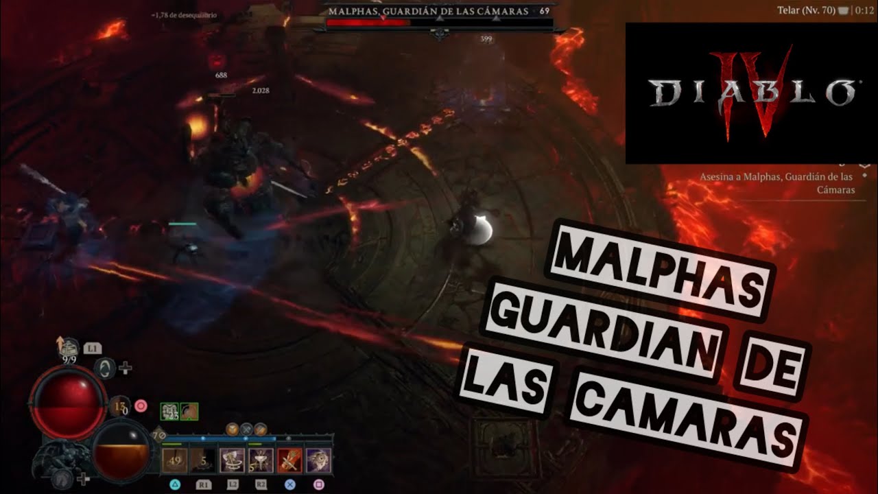 Diablo IV MALPHAS GUARDIAN DE LAS CAMARAS Playstation 5 - YouTube