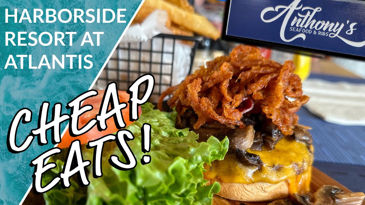 How to Eat Cheap at Atlantis Bahamas - Harborside Resort! - YouTube