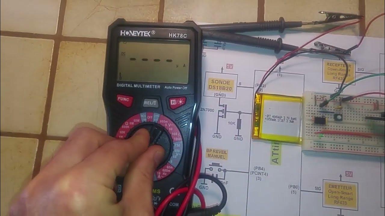 Sonde Température RF433 ATtiny85 - Récepteur RF433 Arduino v1.0 - YouTube