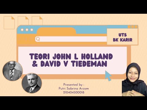 UTS BK KARIR (Teori John L Holland & David V Tiedeman) - YouTube