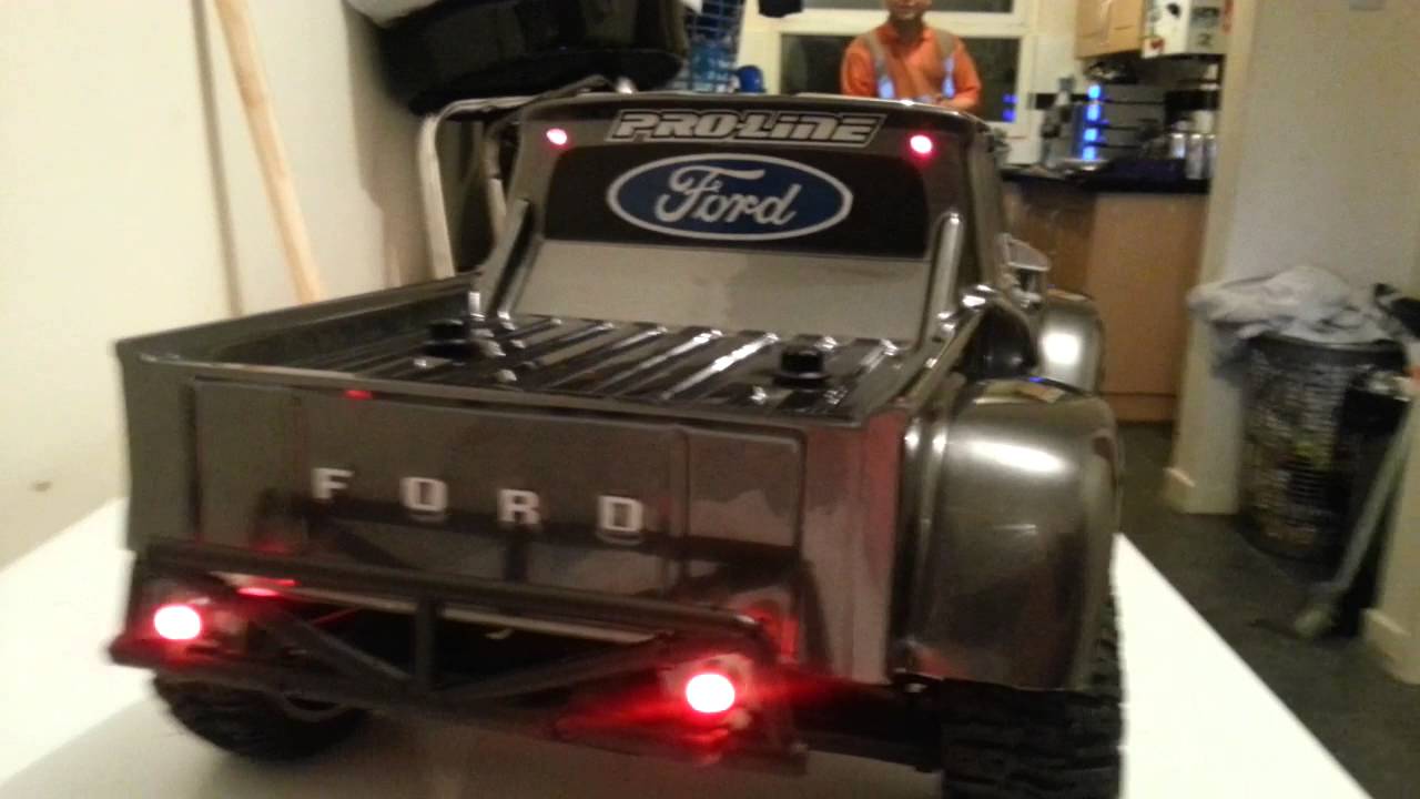 Traxxas slash 4x4 Proline F150 with lights - YouTube
