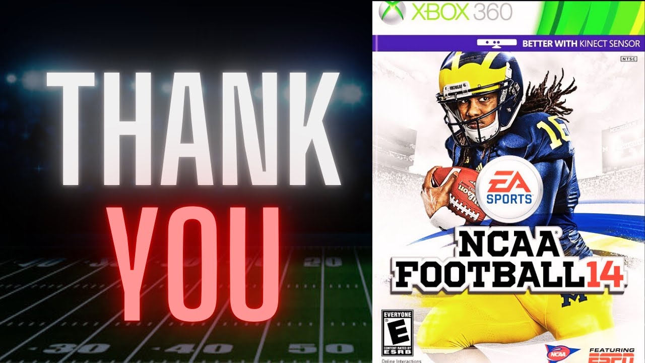 Dear NCCA Football 14........ THANK YOU - YouTube