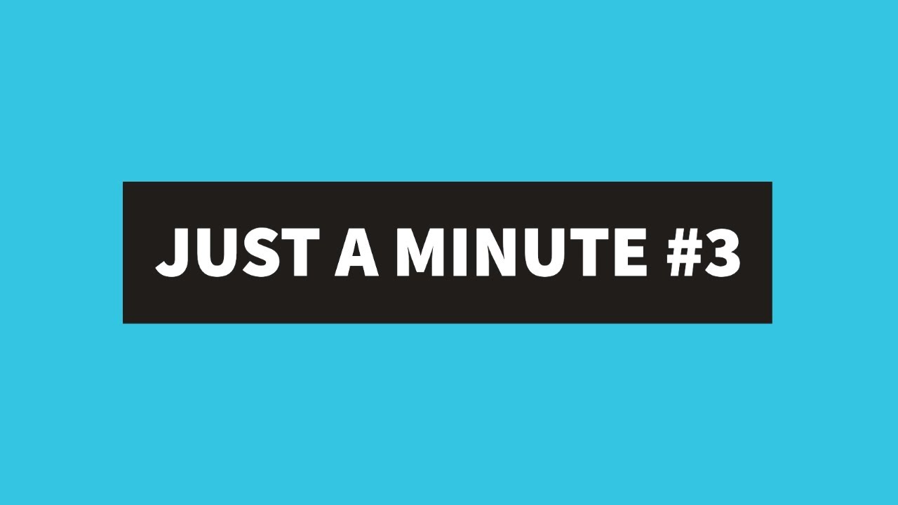 Justaminute 3 Youtube