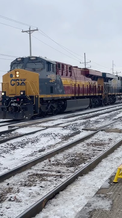CSX 1851 NC&StL Heritage Unit Leads CSX I161 At Depew Station 12/15/24 - YouTube