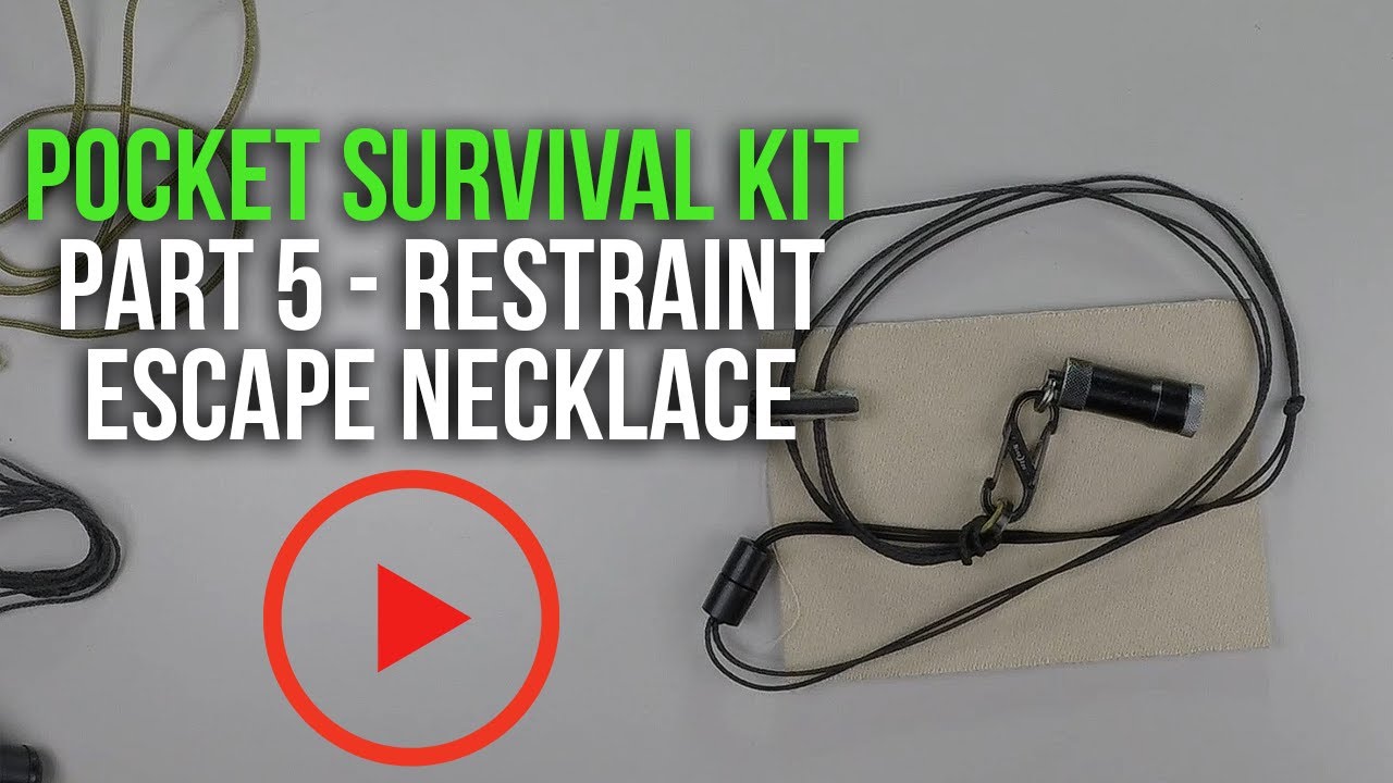 Pocket Survival Kit (PSK) - Restraint Escape Necklace - YouTube