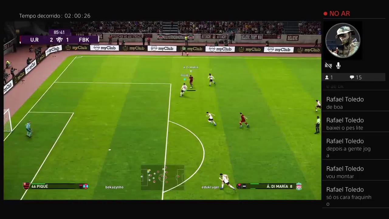 LIVE PES 2020 MYCLUB PS4 BEKAZYNHO DO PES - YouTube