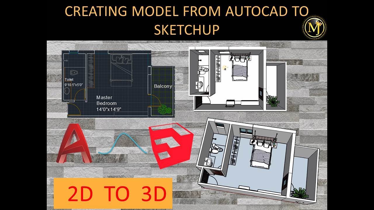 IMPORTING AUTOCAD INTO SKETCHUP| 2D TO 3D|SKETCHUP TUTORIAL |SKETCHUP ...