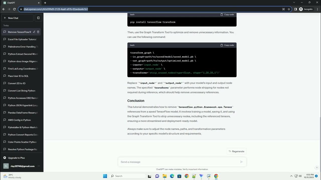 Remove tensorflow python framework ops Tensor on model save - YouTube Remove tensorflow python framework ops Tensor on model save - YouTube