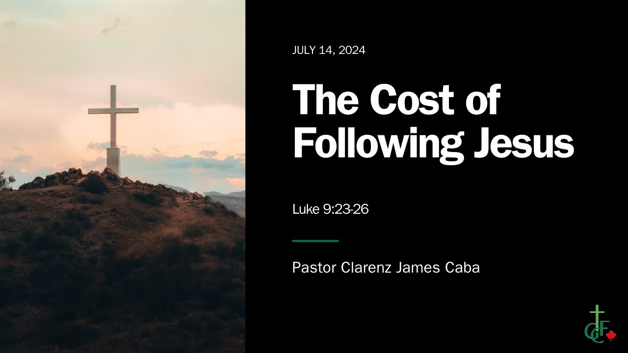 The Cost of Following Jesus (Luke 9:23-26) - YouTube