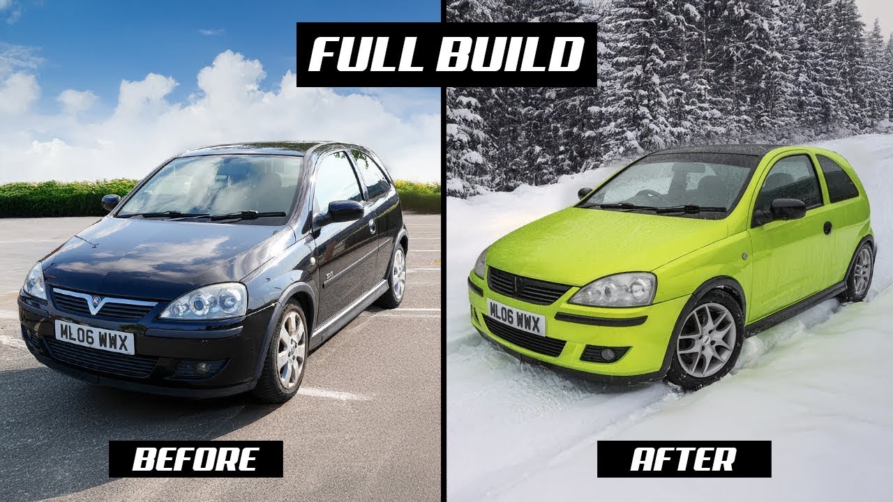 FULL BUILD - MODIFYING A VAUXHALL CORSA THEN WRAPPING IT MYSELF - YouTube